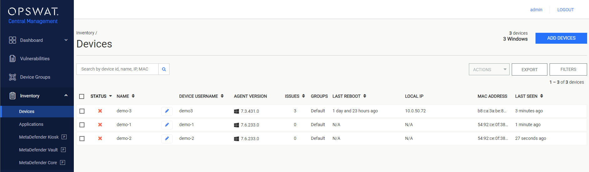 My OPSWAT v7.1.0 Release - OPSWAT