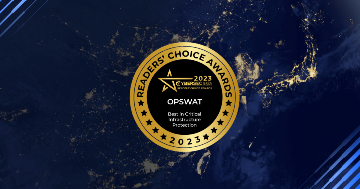 OPSWAT Recognized with Best in Critical Infrastructure Protection Award ...