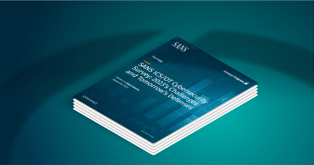 OPSWAT-Sponsored SANS 2023 ICS/OT Cybersecurity Report Reveals Vital ...