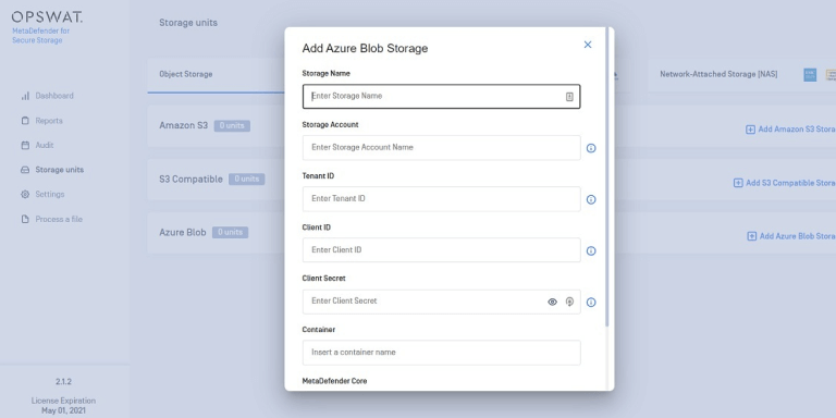 Azure Integration - MetaDefender Storage Security - OPSWAT