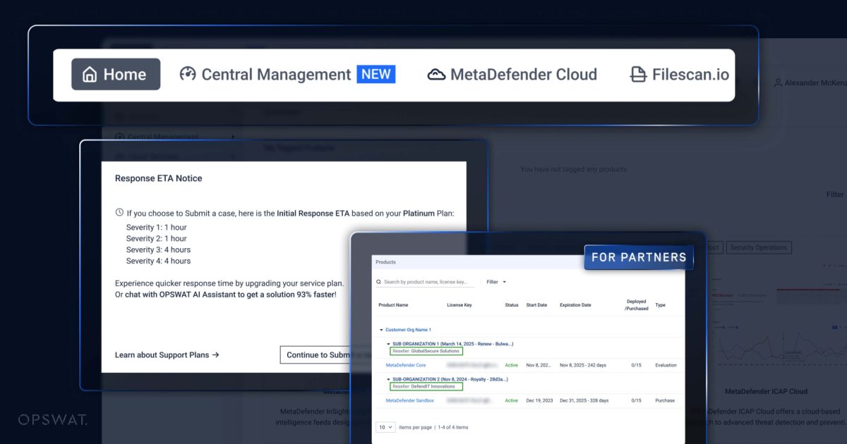 OPSWAT Portal Update – Navigation, Support, License - OPSWAT - OPSWAT
