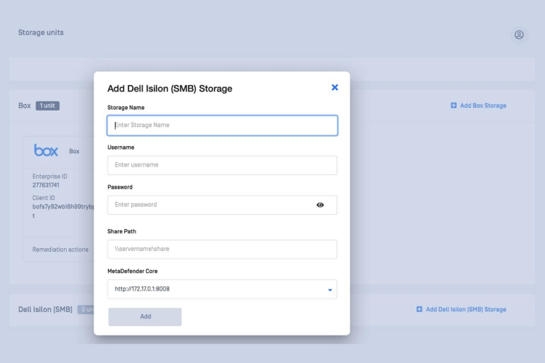 Dell Isilon Integration - MetaDefender Storage Security - OPSWAT