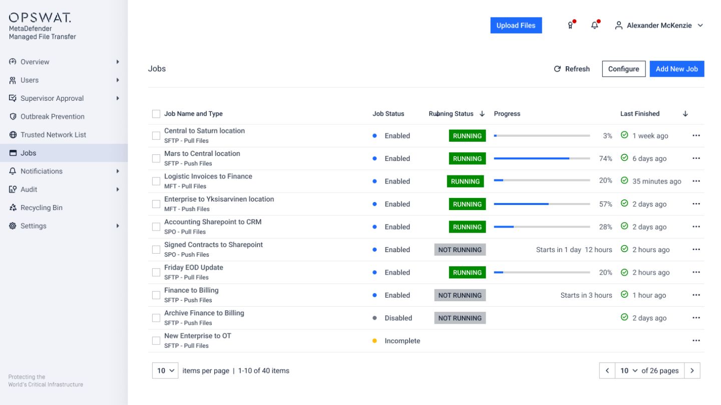 MetaDefender Managed File Transfer - OPSWAT