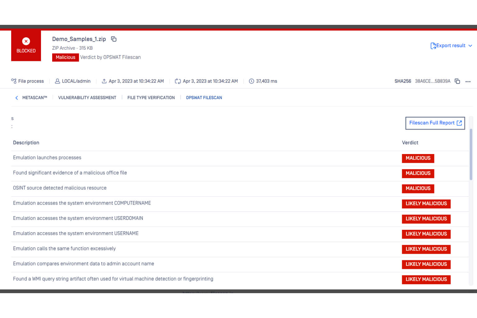 サイバー脅威対策 -MetaDefender Core -OPSWAT