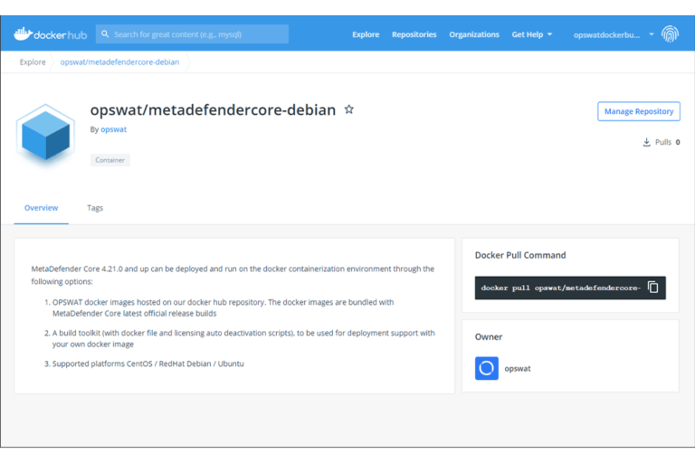 الأمن السيبراني للحاويات - MetaDefender Core Container من OPSWAT
