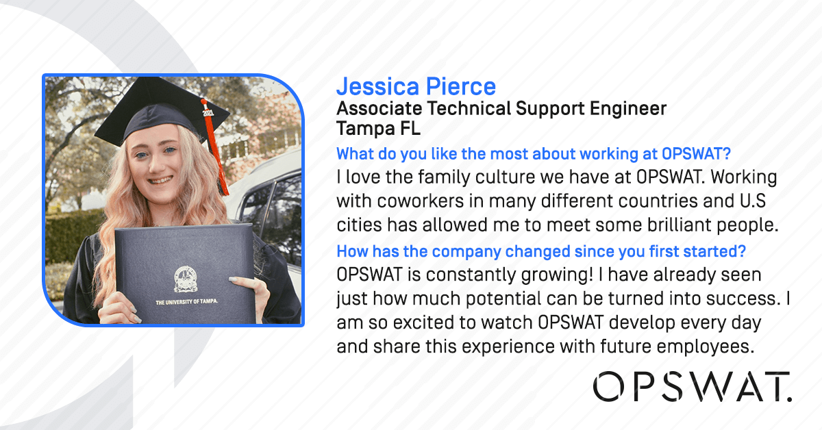 OPSWAT Employee Spotlight: Jessica Pierce - OPSWAT